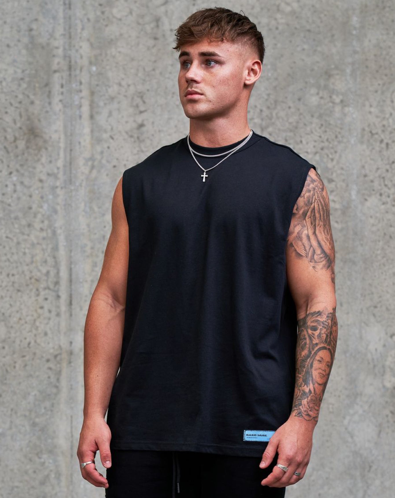 MUSCLE CREW TEE – Basic Muse